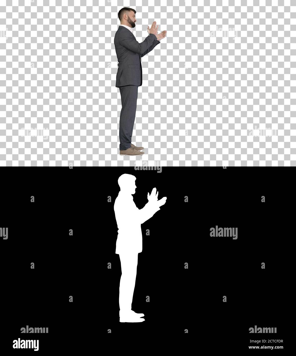 One man clap hands applause hi-res stock photography and images - Alamy