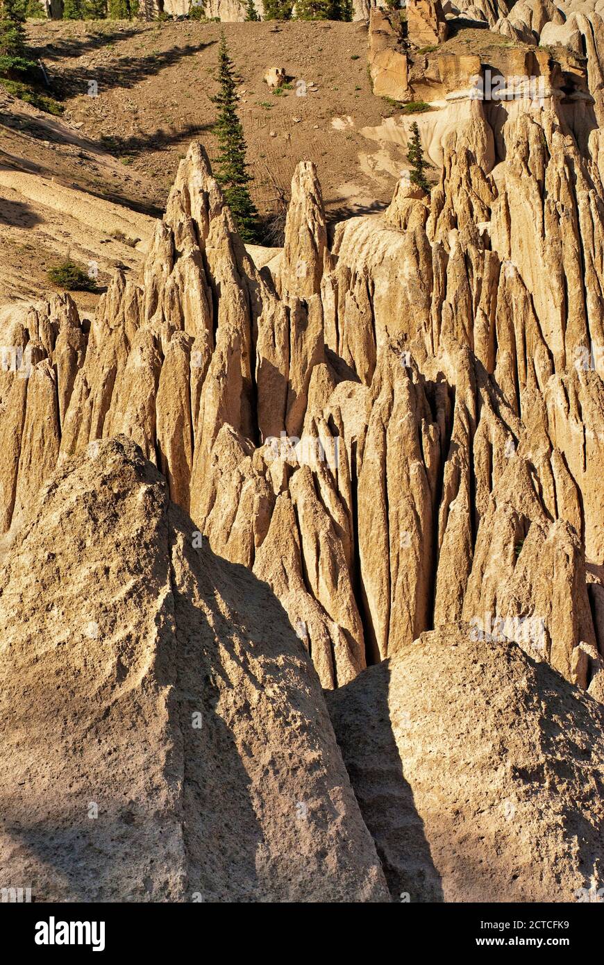 Volcanic tuff hoodoos at Wheeler Geologic Area in San Juan Mountains ...