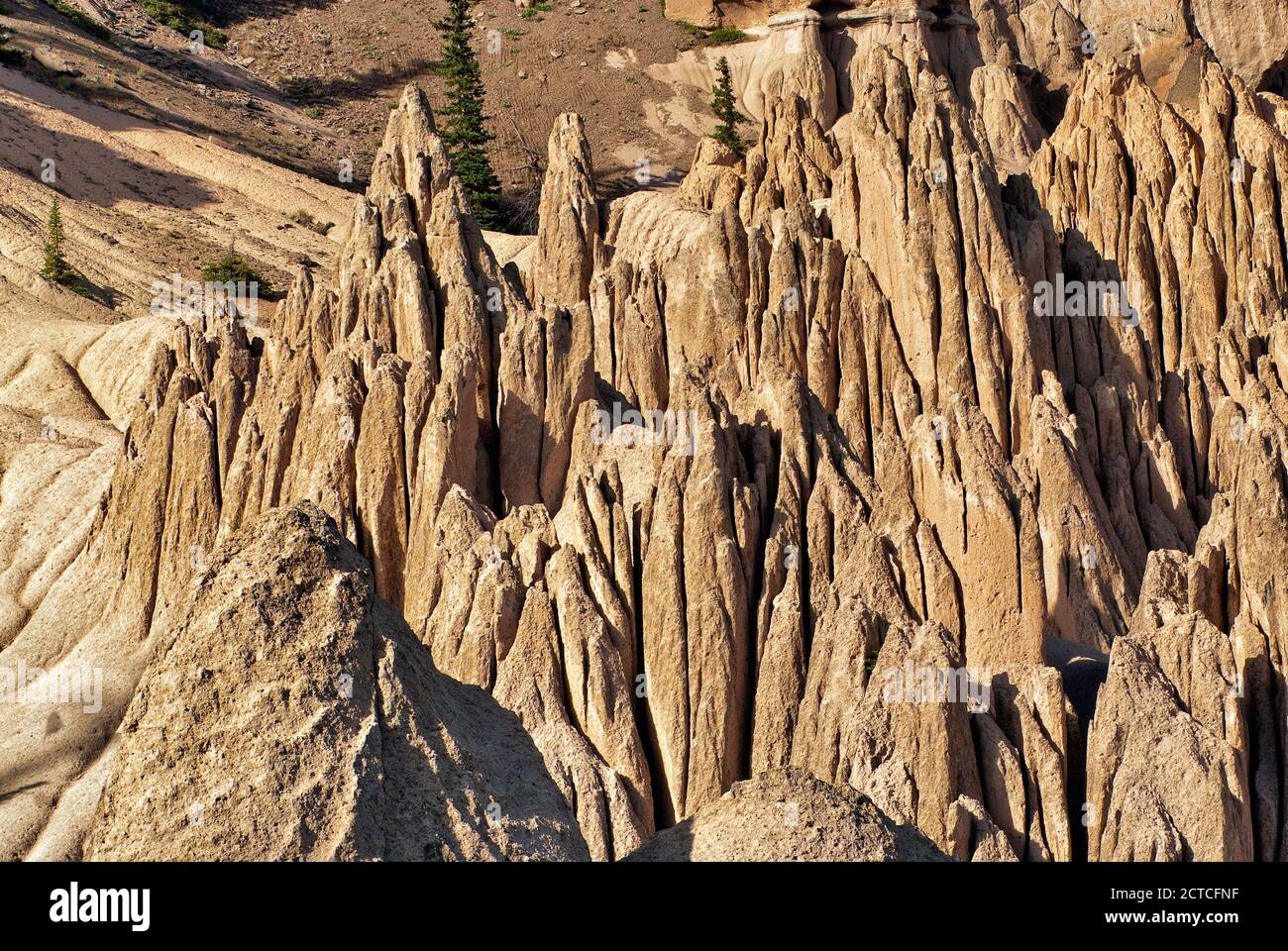 Volcanic tuff hoodoos at Wheeler Geologic Area in San Juan Mountains ...