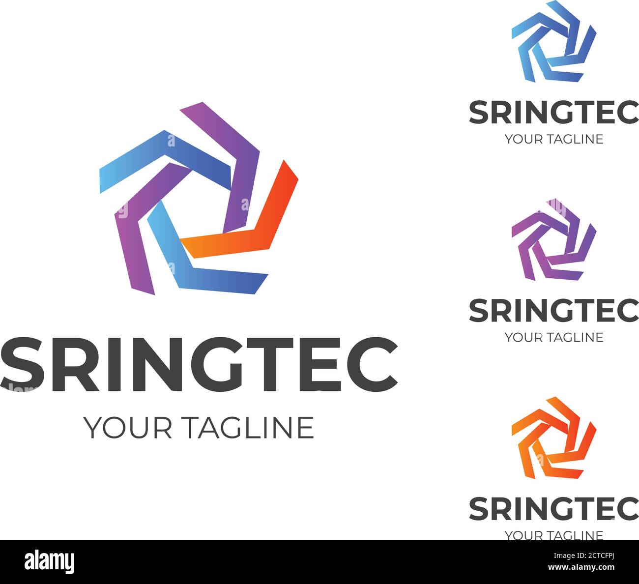 Creative Polygon Logo Design Vector Template Stock Vector Image & Art ...