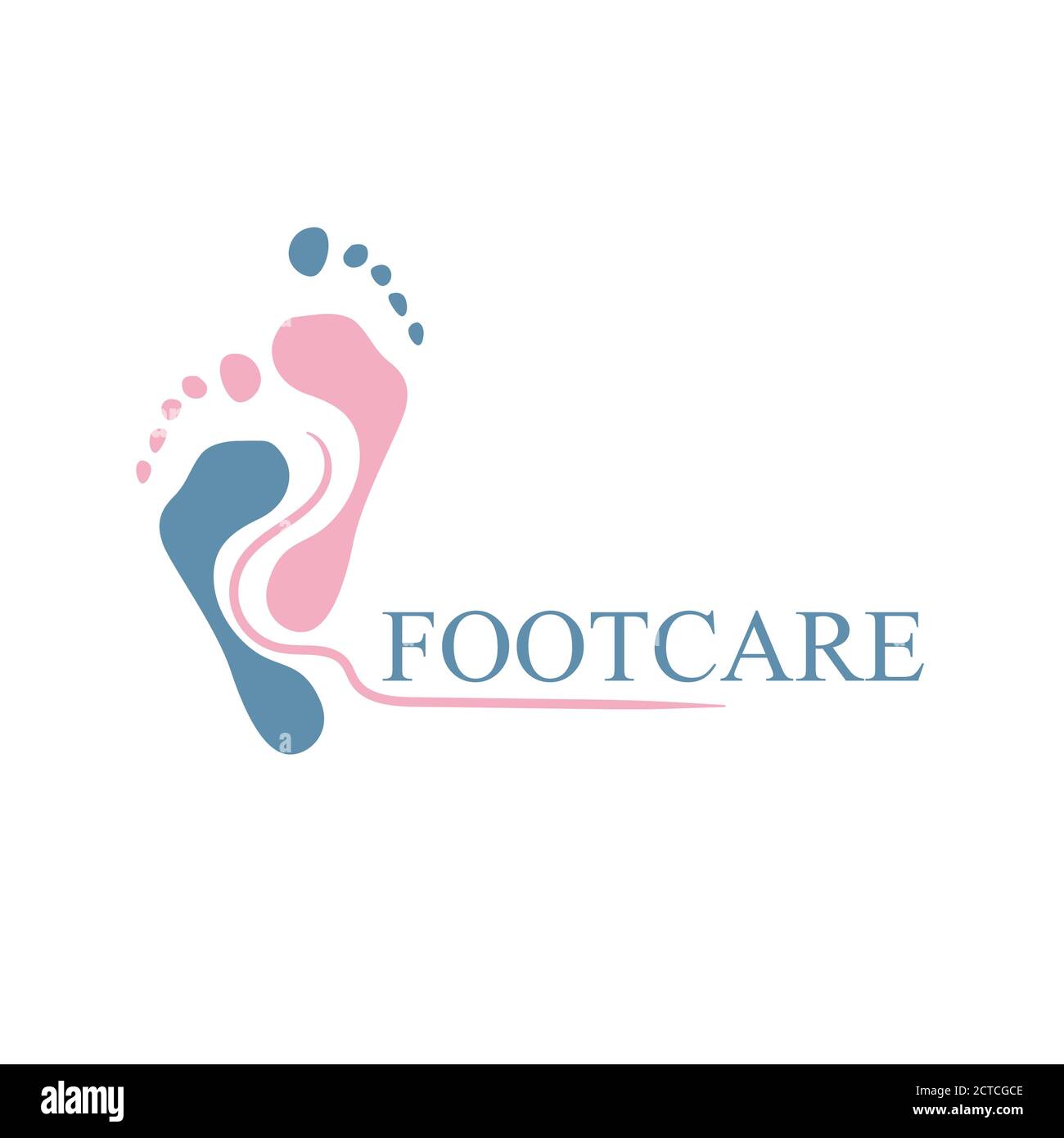 Correct foot care template. Cosmetological and medical banner ...