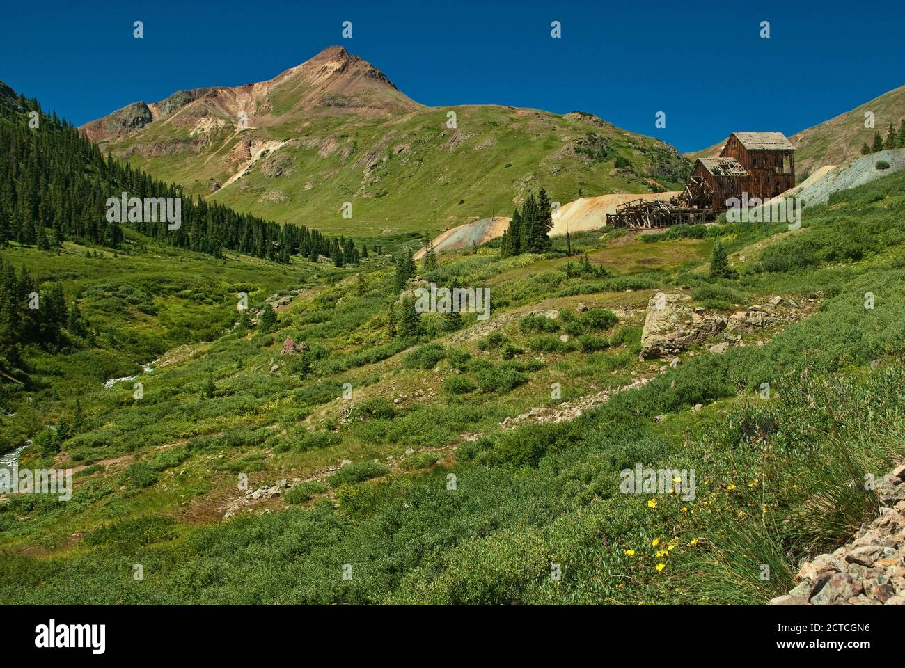 Bugley Mine and Mill at Animas Forks, San Juan Mountains, Colorado, USA ...