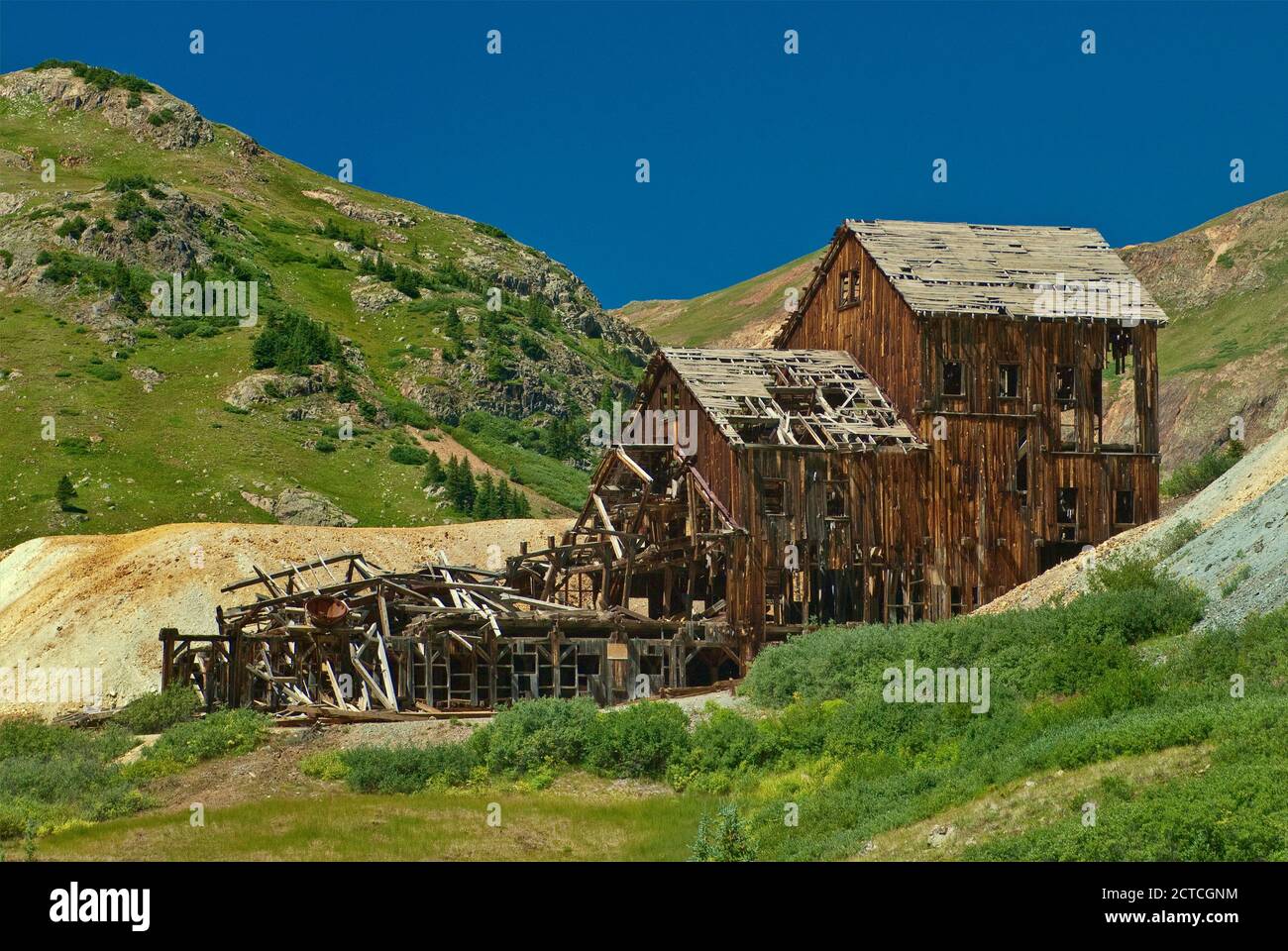 Bugley Mine and Mill at Animas Forks, San Juan Mountains, Colorado, USA ...