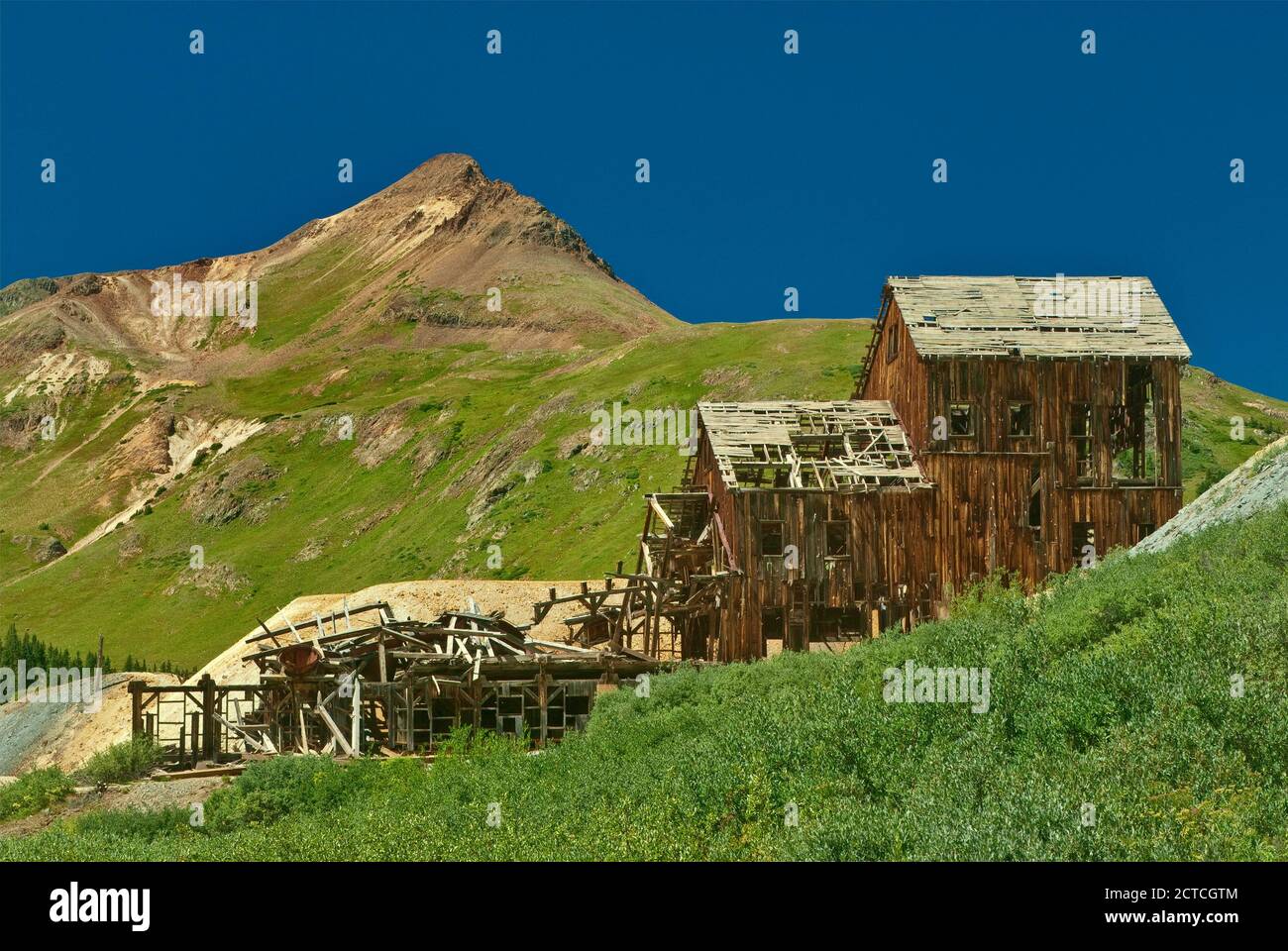 Bugley Mine and Mill at Animas Forks, San Juan Mountains, Colorado, USA ...
