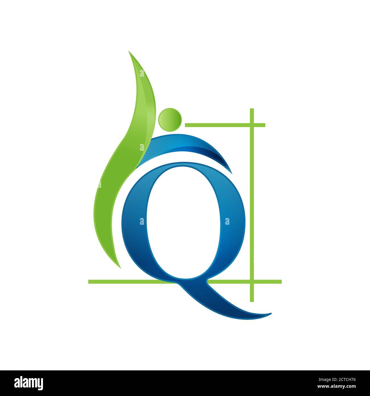 trendy Q logo initial Q graphic concept in modern style vector icons ...
