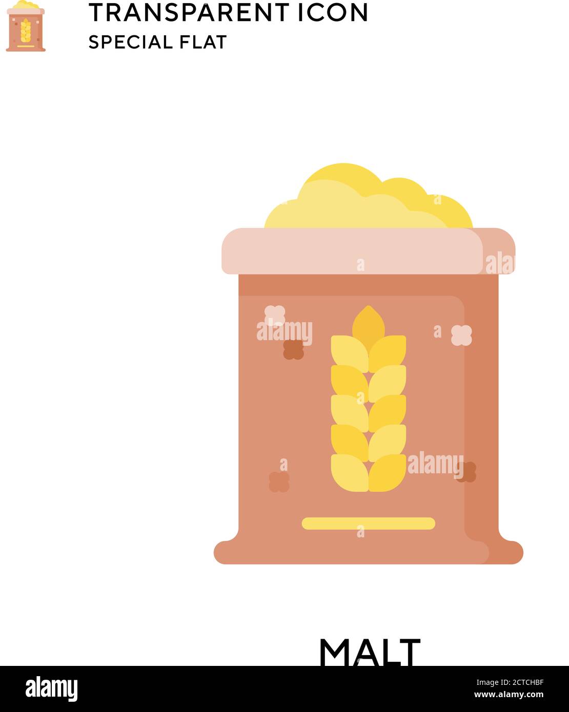 Malt vector icon. Flat style illustration. EPS 10 vector Stock Vector ...