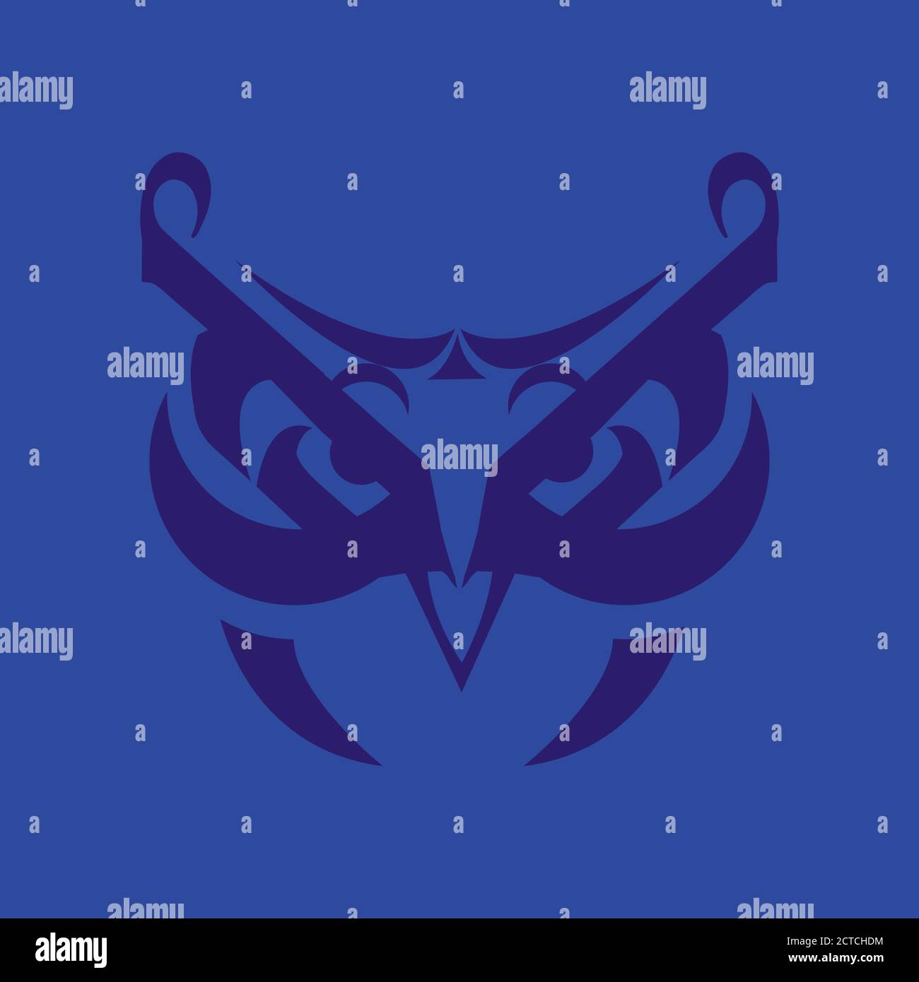 great custom head of owl logo design vector illustration symbol of ...