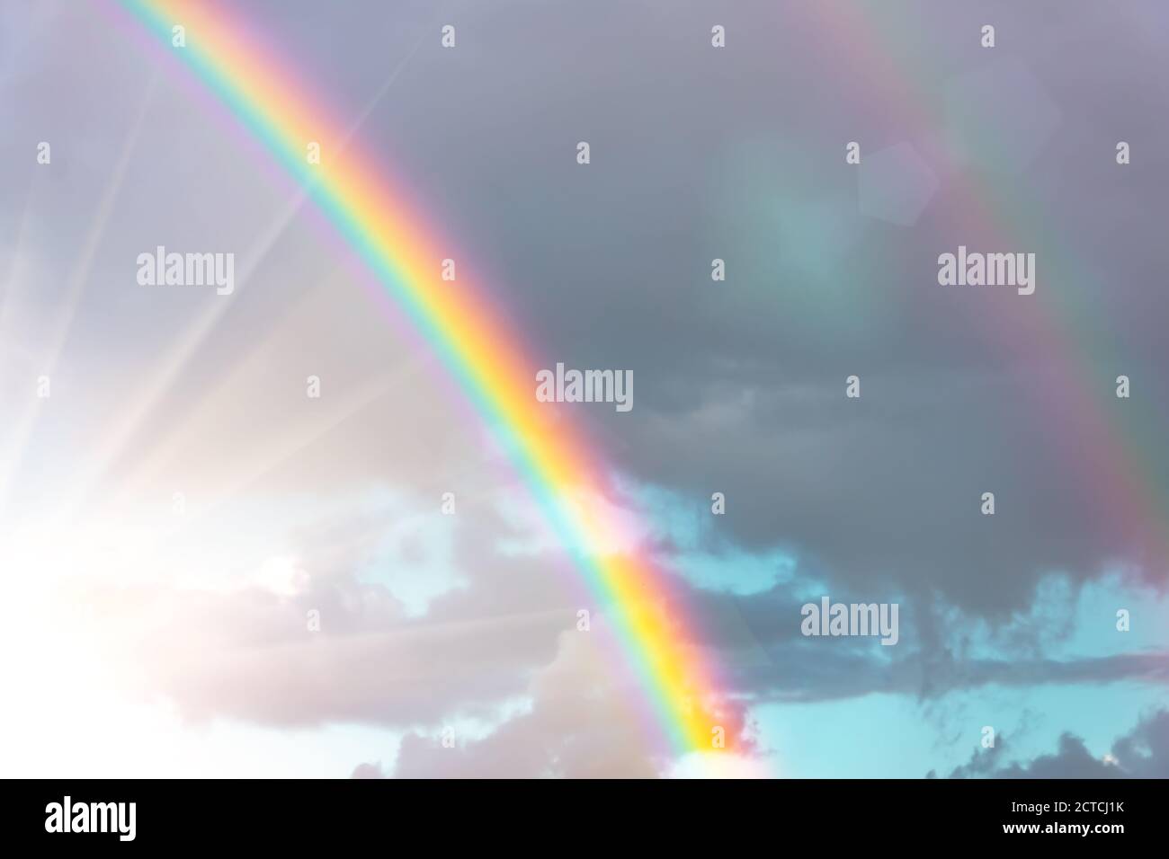 Real rainbow hi-res stock photography and images - Alamy