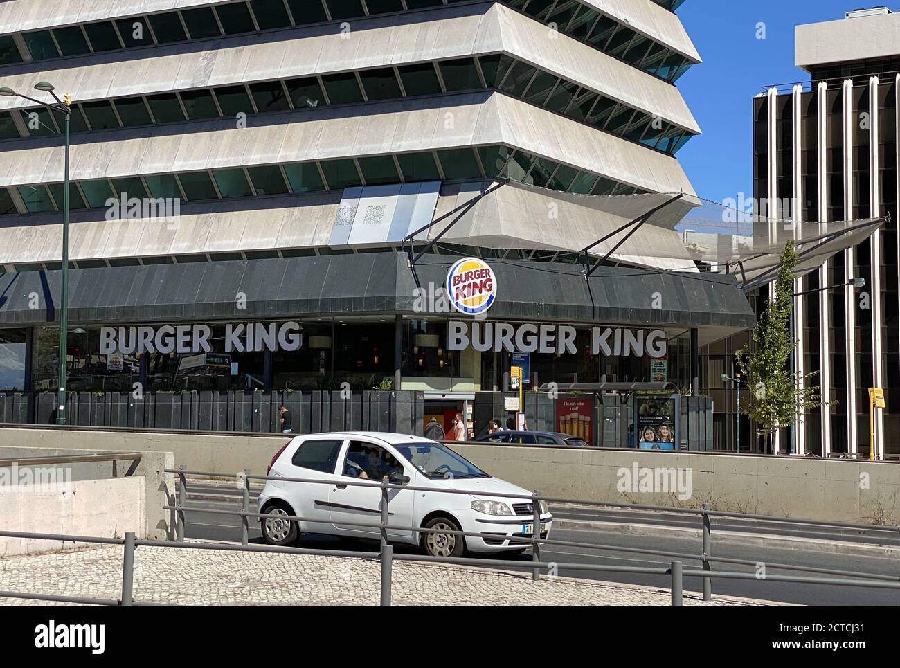 Lisbon, Lissabon, Portugal, 16rd August 2020. Burger King fast food ...