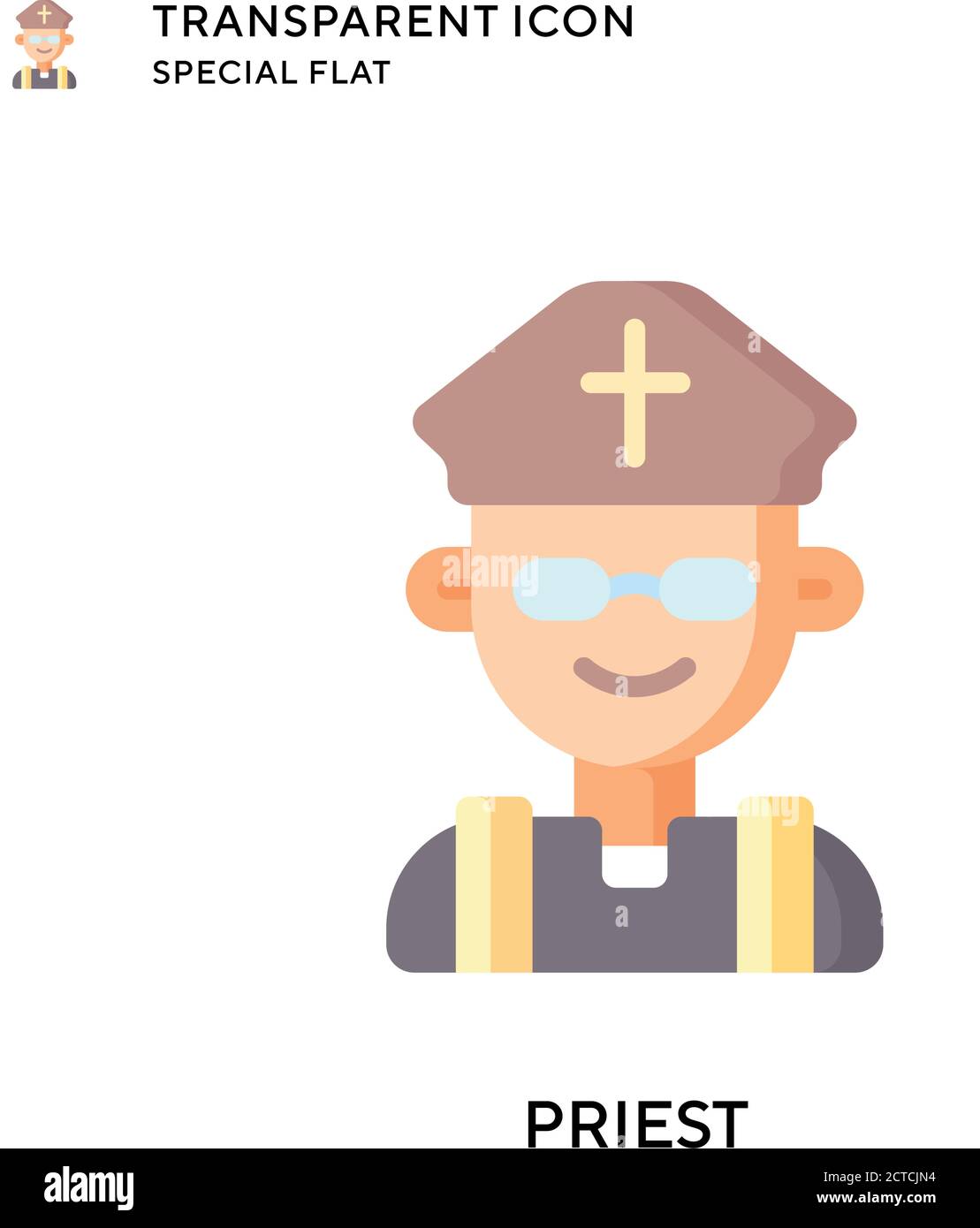 Clergy collar Stock Vector Images - Alamy