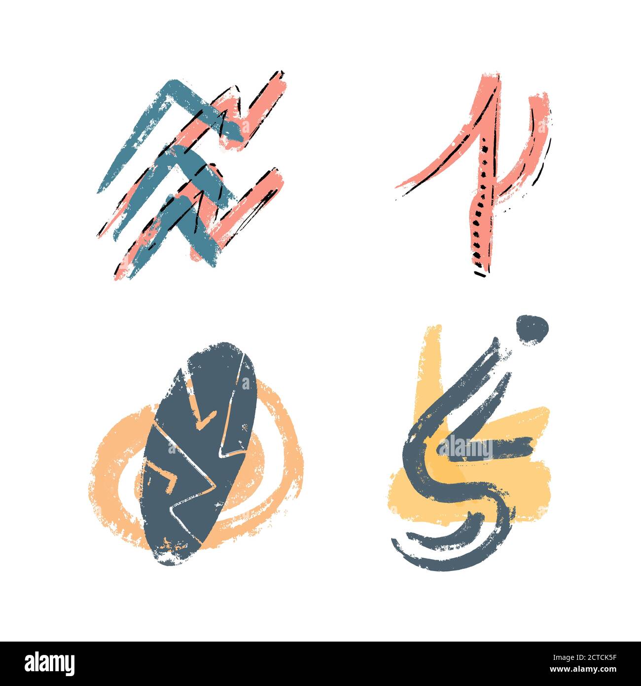 Doodle arrow symbols set Stock Vector Images - Alamy