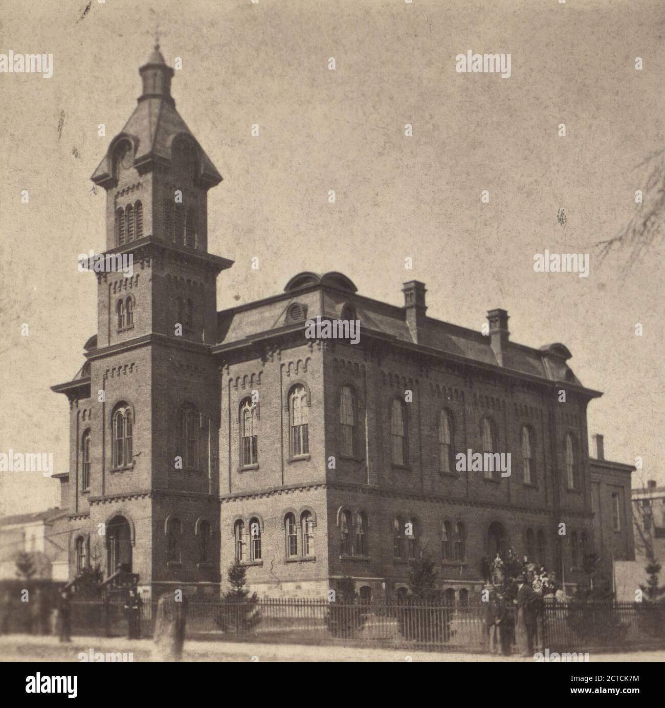 Utica Academy., 1866, New York (State), Utica (N.Y Stock Photo - Alamy