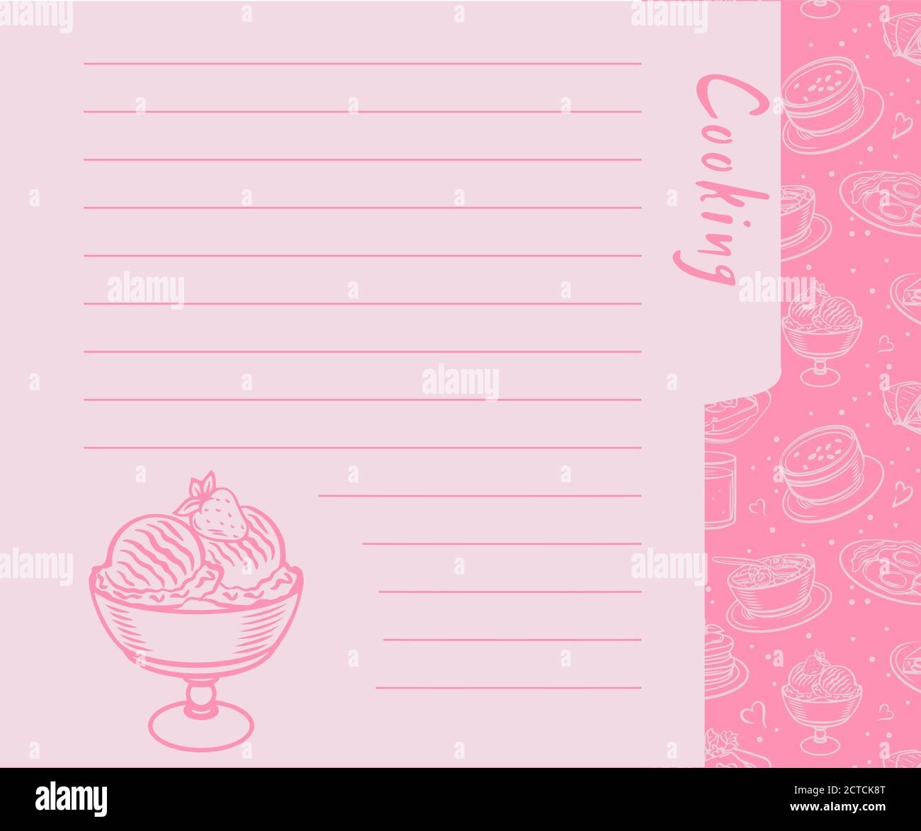 Design of recipes book. Hand drawn doodles objects food and utensils ...