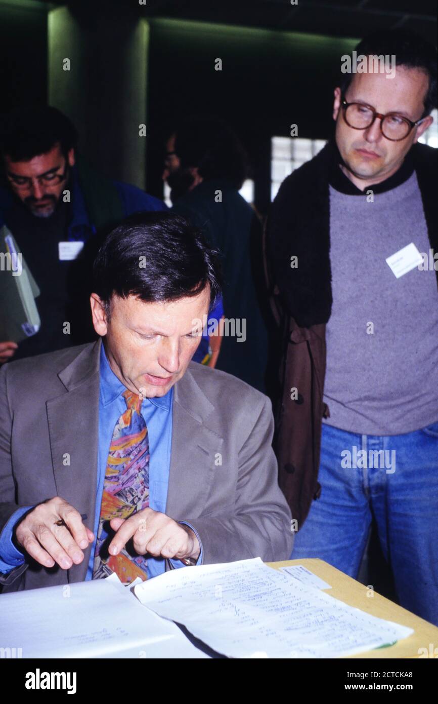 Antoine Waechter attends National Congress of Les Verts ecology Party ...