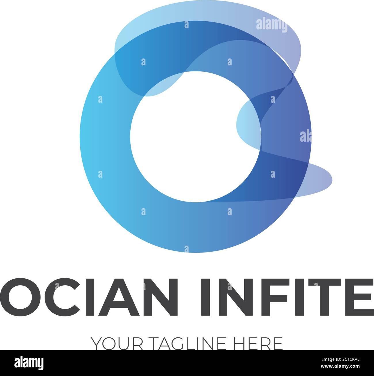 Abstract letter O Logo with Flowing Shape Stock Vector Image & Art - Alamy