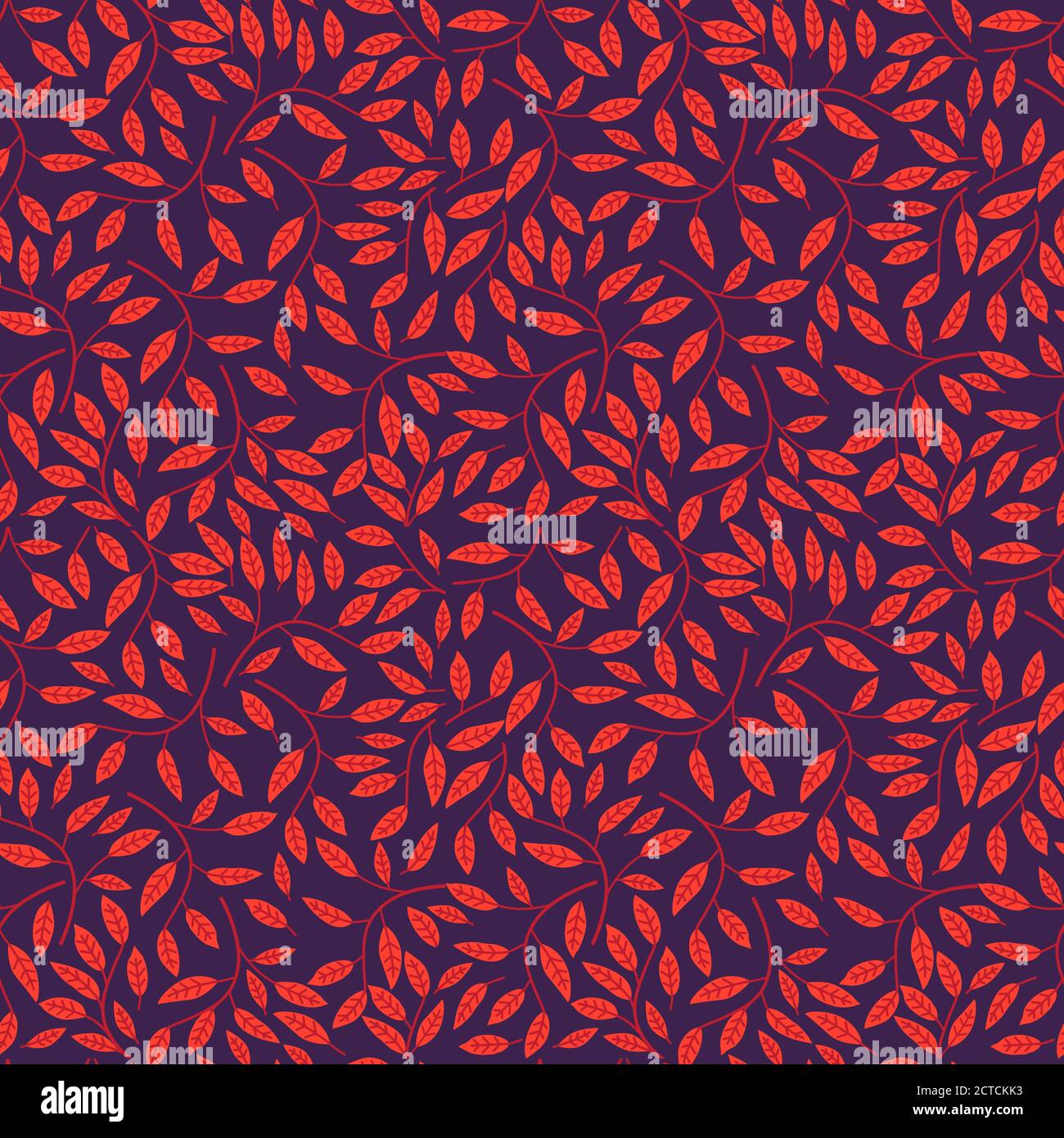 Vector Colorful Branches Seamless Pattern Background With abstract ...