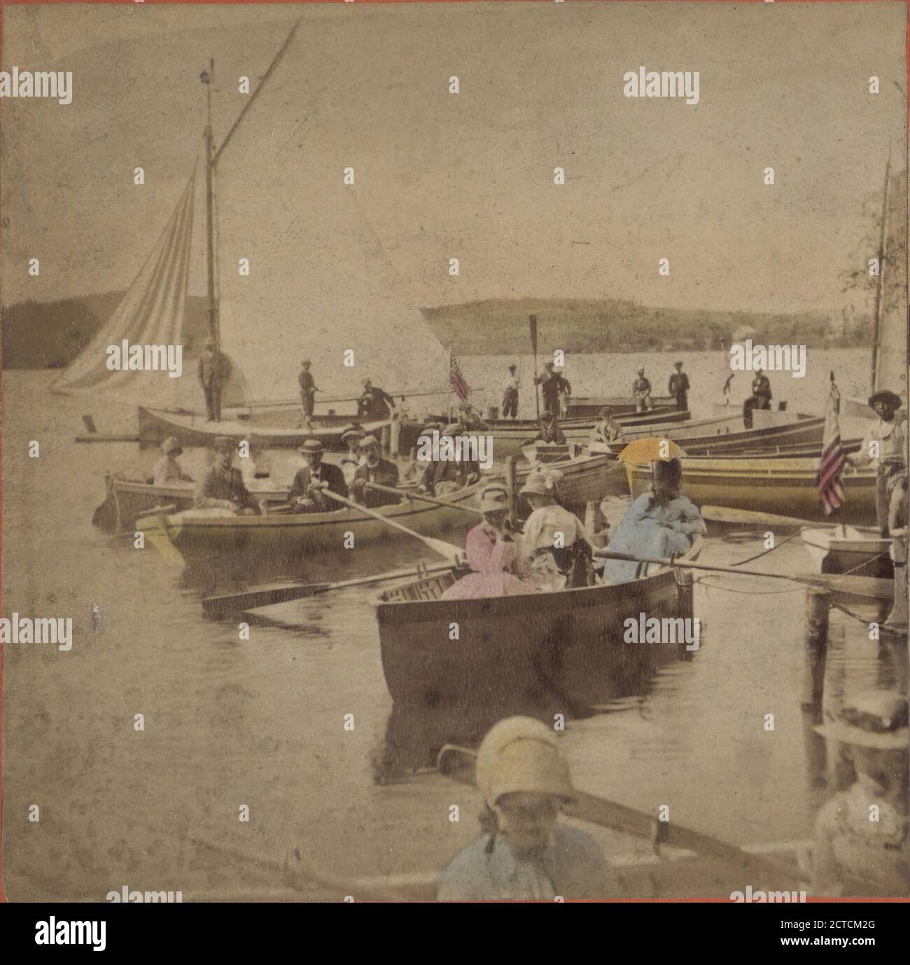 Boating on the Lake Mahopac., New York (State), Mahopac, Lake (N.Y ...