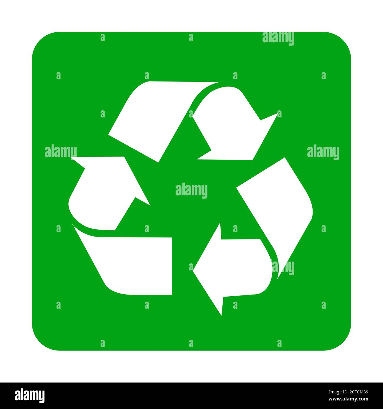Recycle symbol icon illustration Stock Photo - Alamy