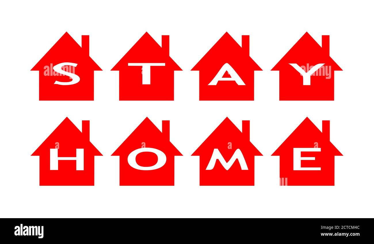 Stay home symbol icon Stock Photo - Alamy