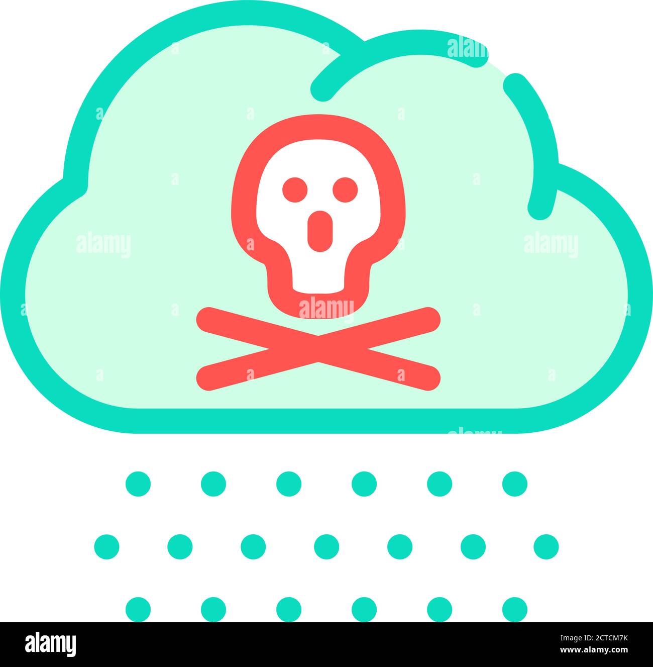 acid rain color icon vector symbol illustration Stock Vector Image ...