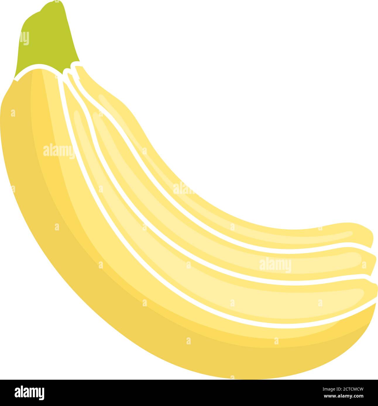 Icon Of Banana In Ui Colors. Flat Color Design. Vector Illustration ...