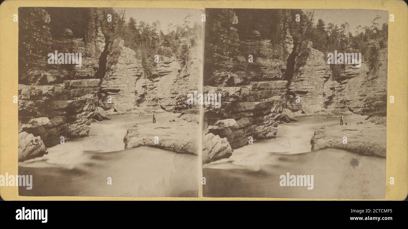 From Rock Island, looking down., Tousley, H. S. (1825-1895), Canyons ...