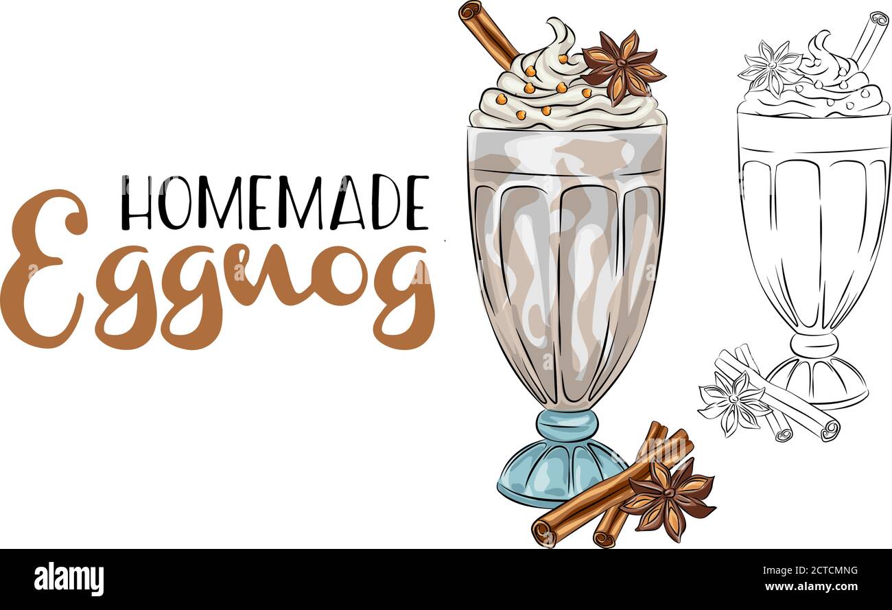 Christmas cup milk sugar Stock Vector Images - Alamy