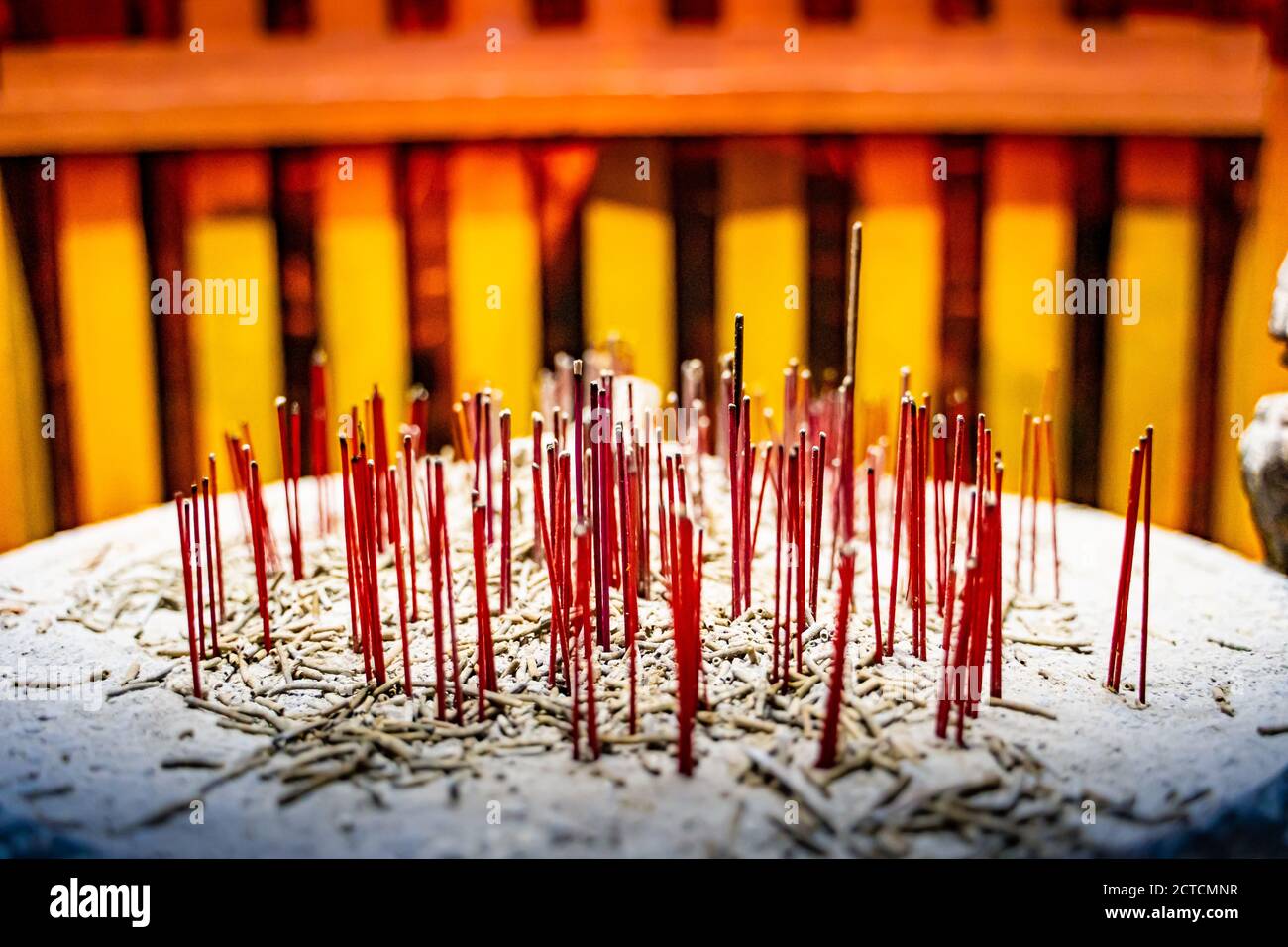 Lanterns hung up in street in Tainan. The look designed like some ...