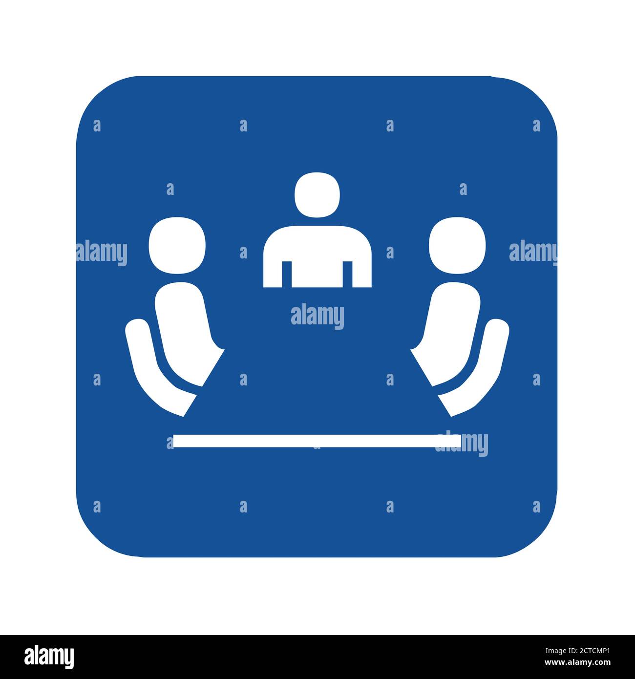 Business meeting symbol pictogram Stock Photo - Alamy