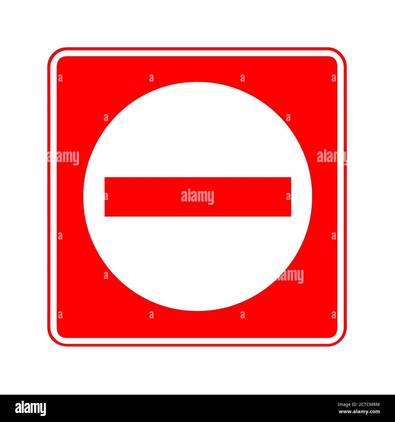 No entry warning sign outside Cut Out Stock Images & Pictures - Alamy