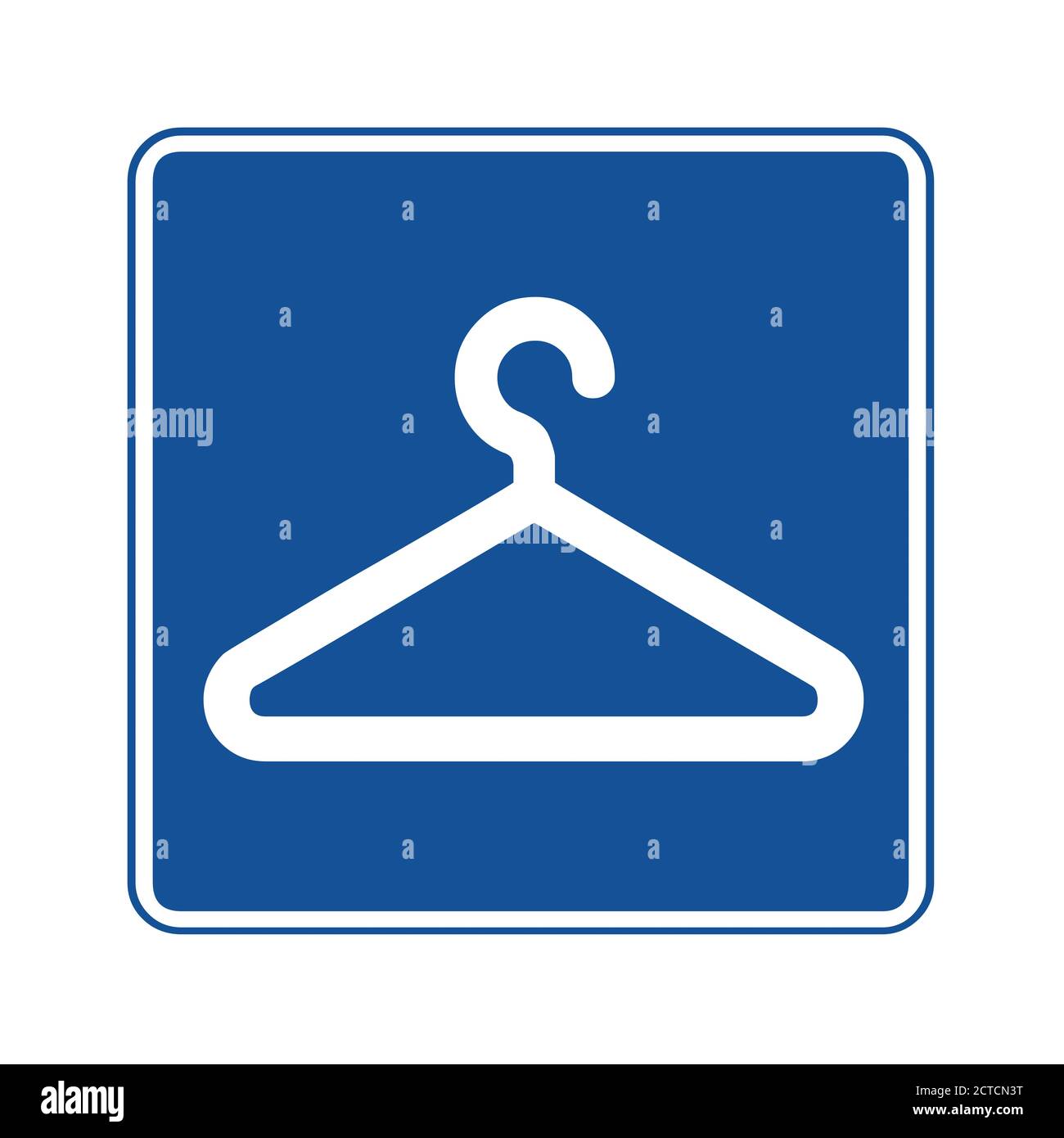 Coat check symbol pictogram Stock Photo - Alamy