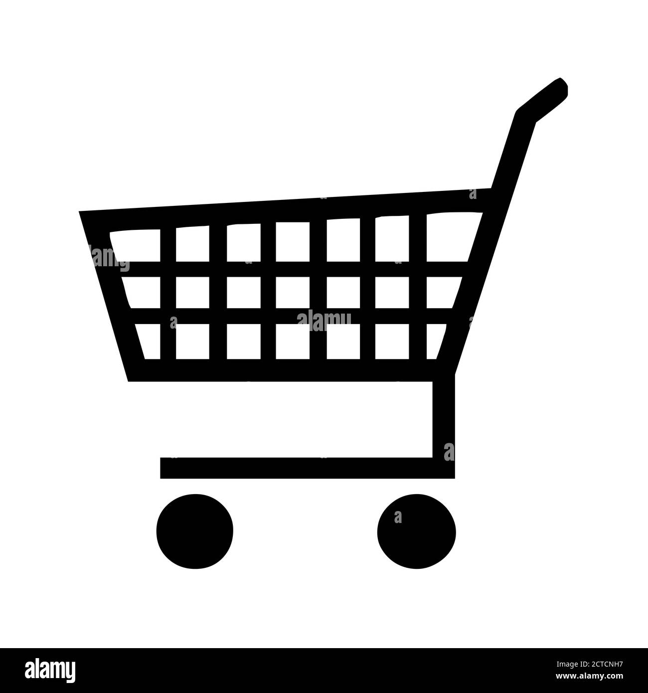 Shopping cart symbol icon Stock Photo - Alamy