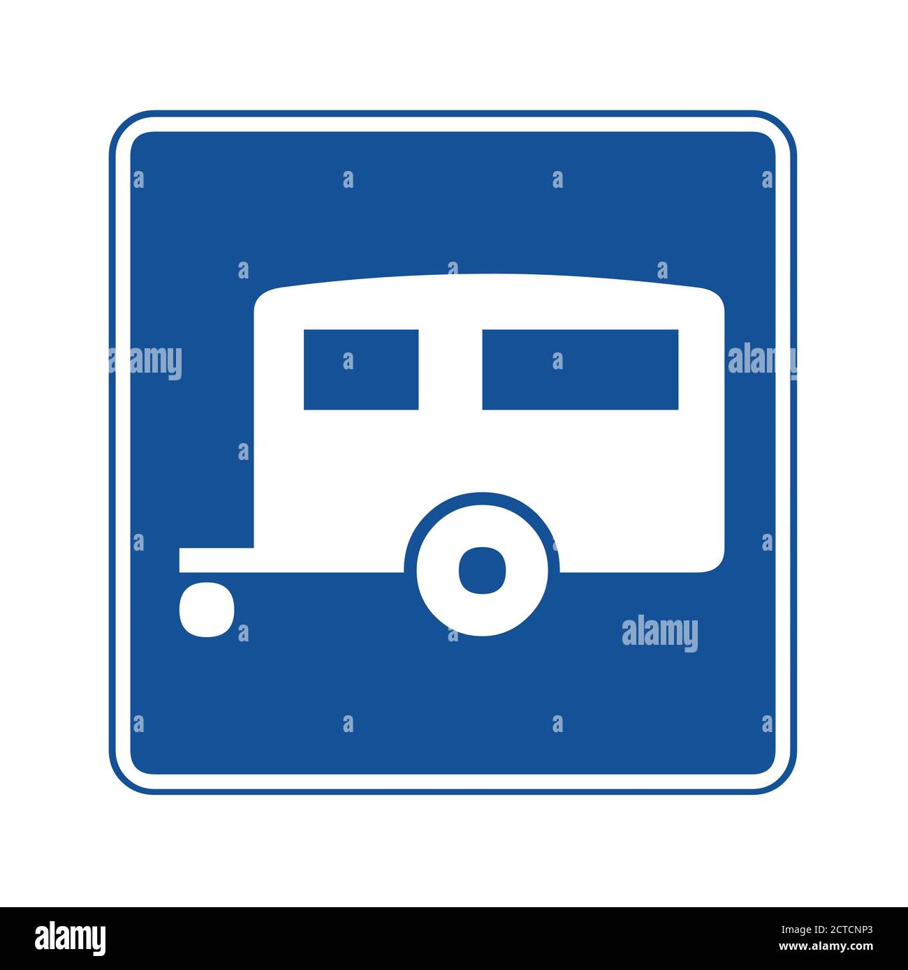 Caravan symbol icon pictogram Stock Photo - Alamy