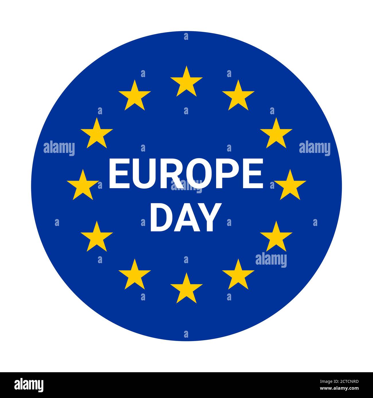 Europe Day symbol illustration Stock Photo - Alamy