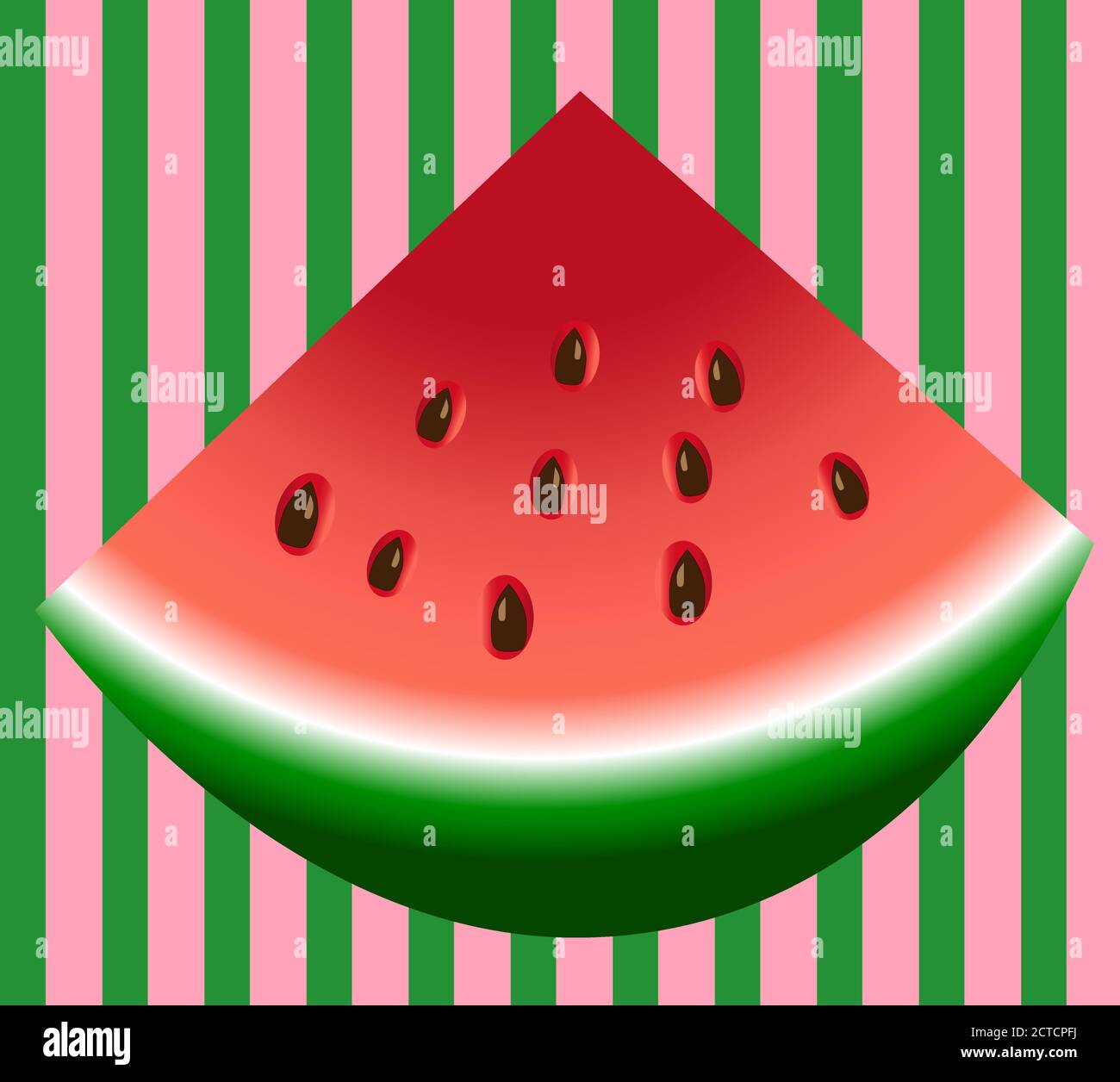 Watermelon slice background with seed and skin texture Stock Vector ...