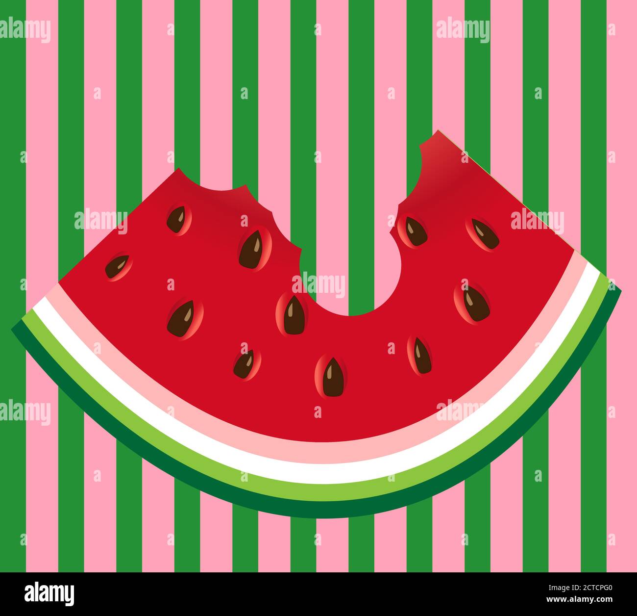 Watermelon slice background with seed and skin texture Stock Vector ...