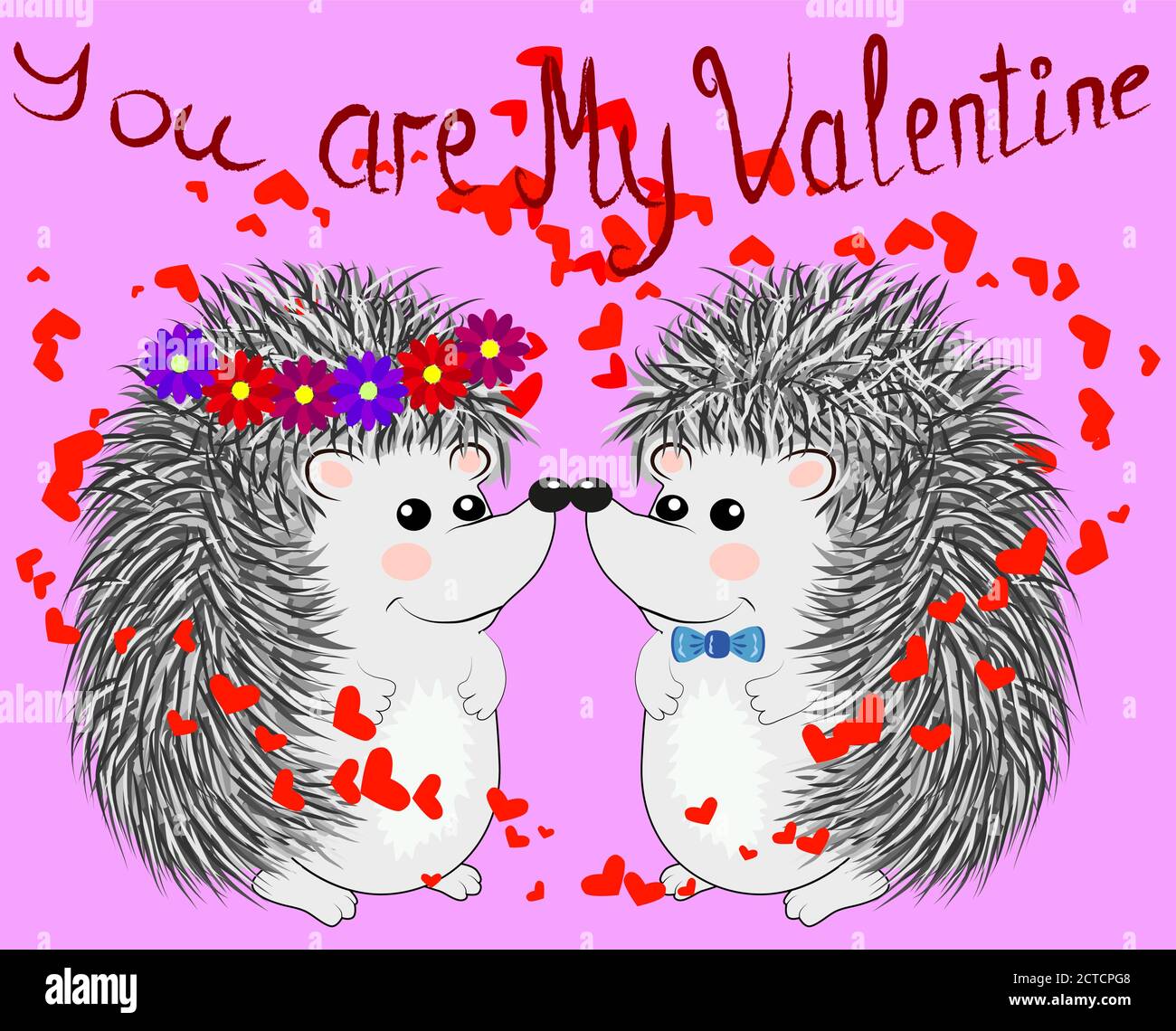 Hedgehog hug Stock Vector Images - Alamy