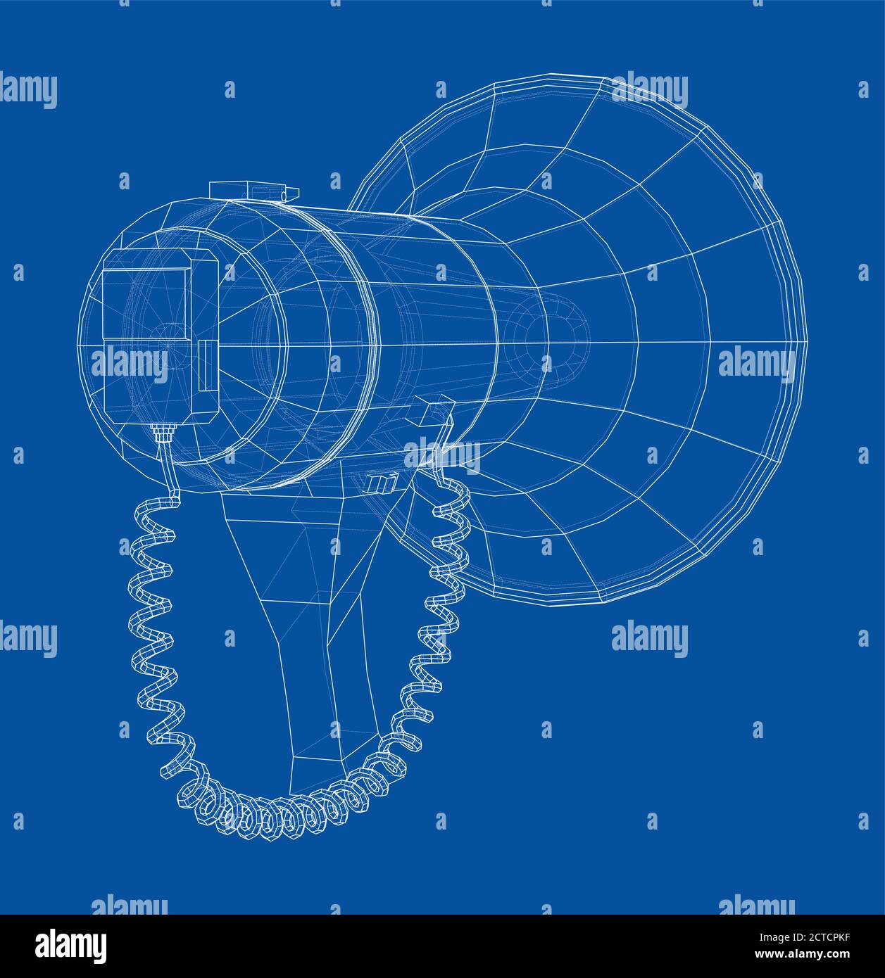 Megaphone concept outline. Vector Stock Vector Image & Art - Alamy