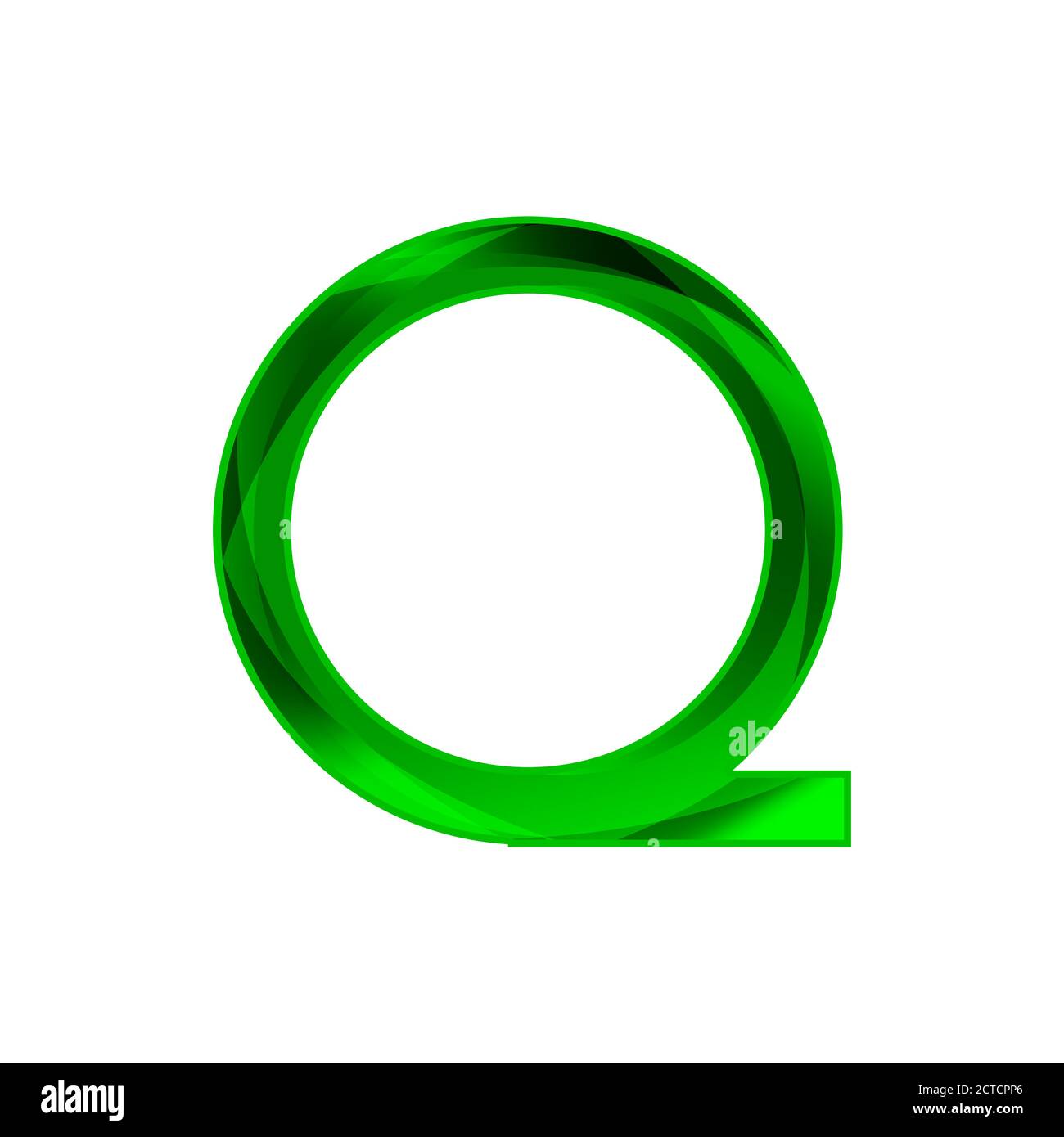 custom letter Q logo that contain a textured on the letter modern style ...