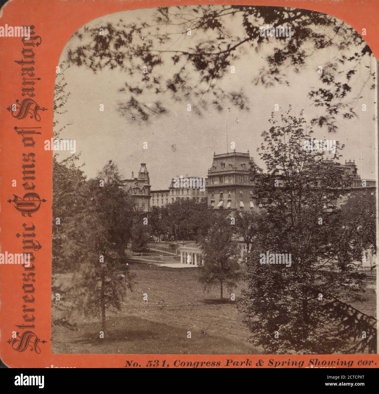 Congress Park & Spring showing cor. Grand, Gran Union & Congress Hall ...