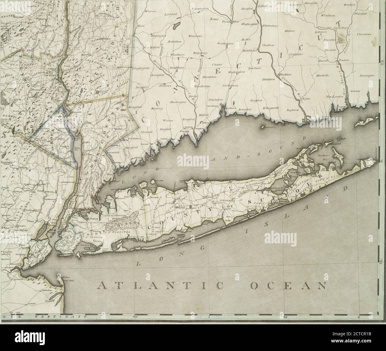 Map of new york 1827 hi-res stock photography and images - Alamy