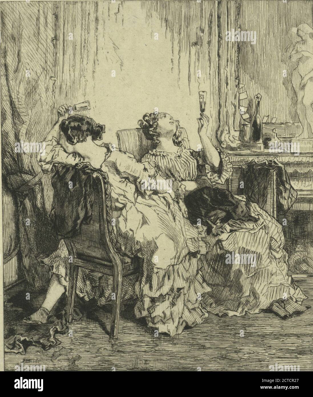 Eau forte dapres gavarni hi-res stock photography and images - Alamy