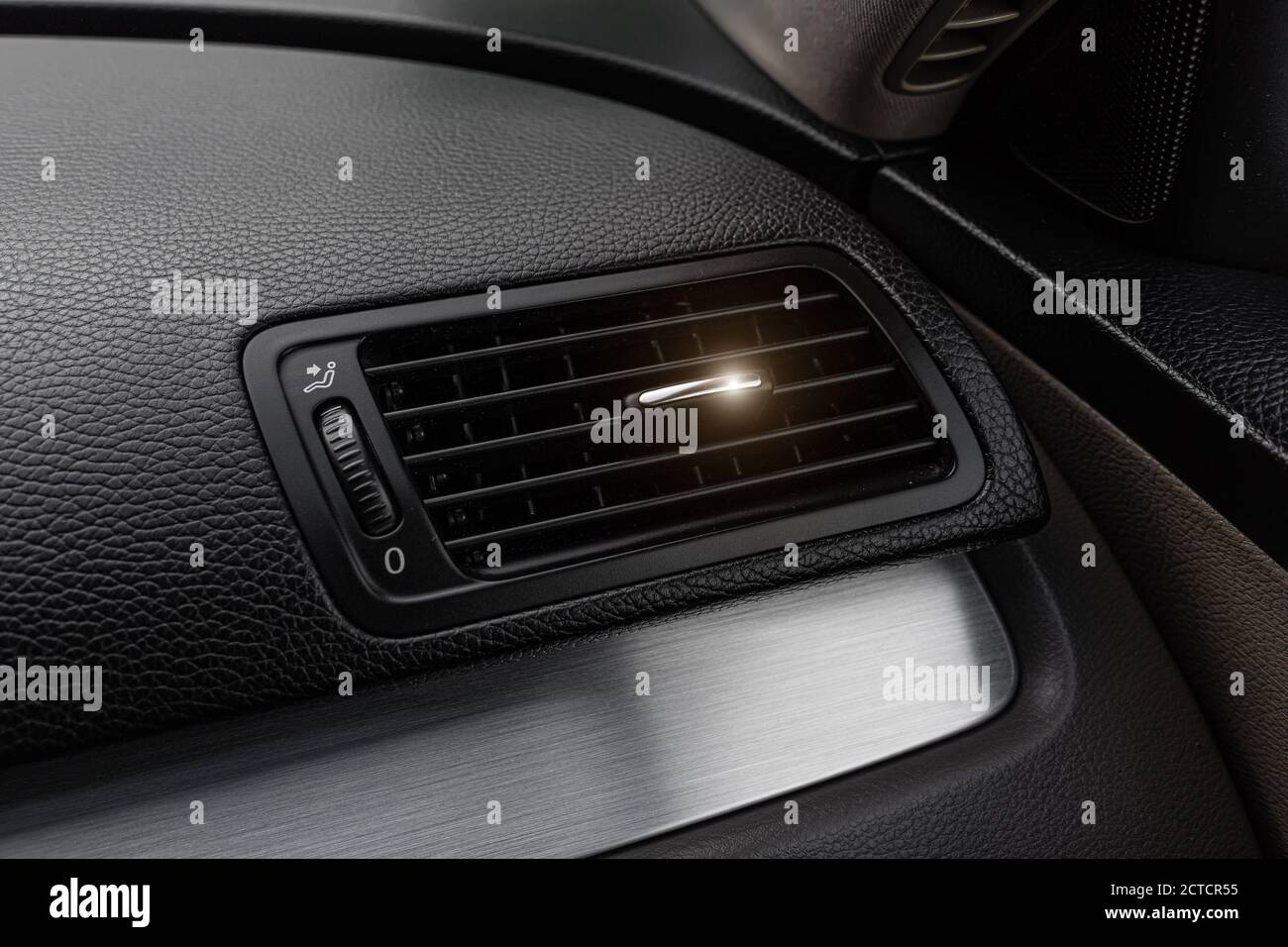 Air duct grille or heater or air conditioner deflector in the front ...