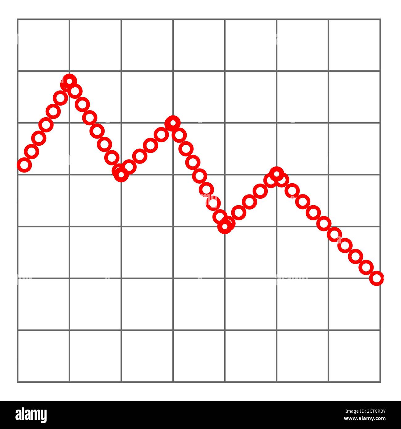 Money loss illustration, flat cartoon cash with down arrow stocks graph ...