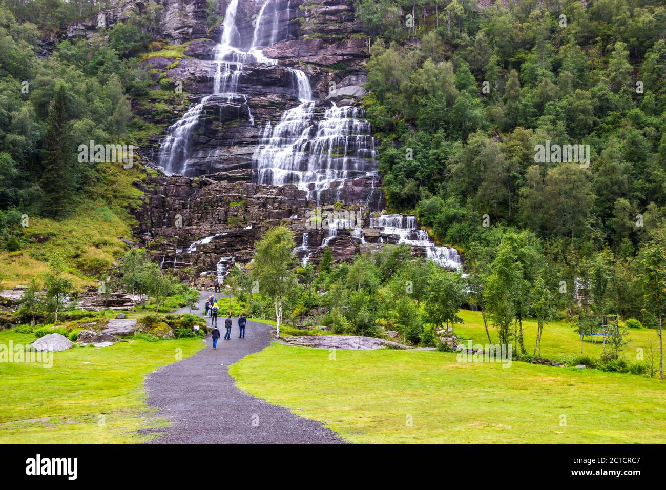 Tvindefossen waterfall in Norway Stock Photo - Alamy