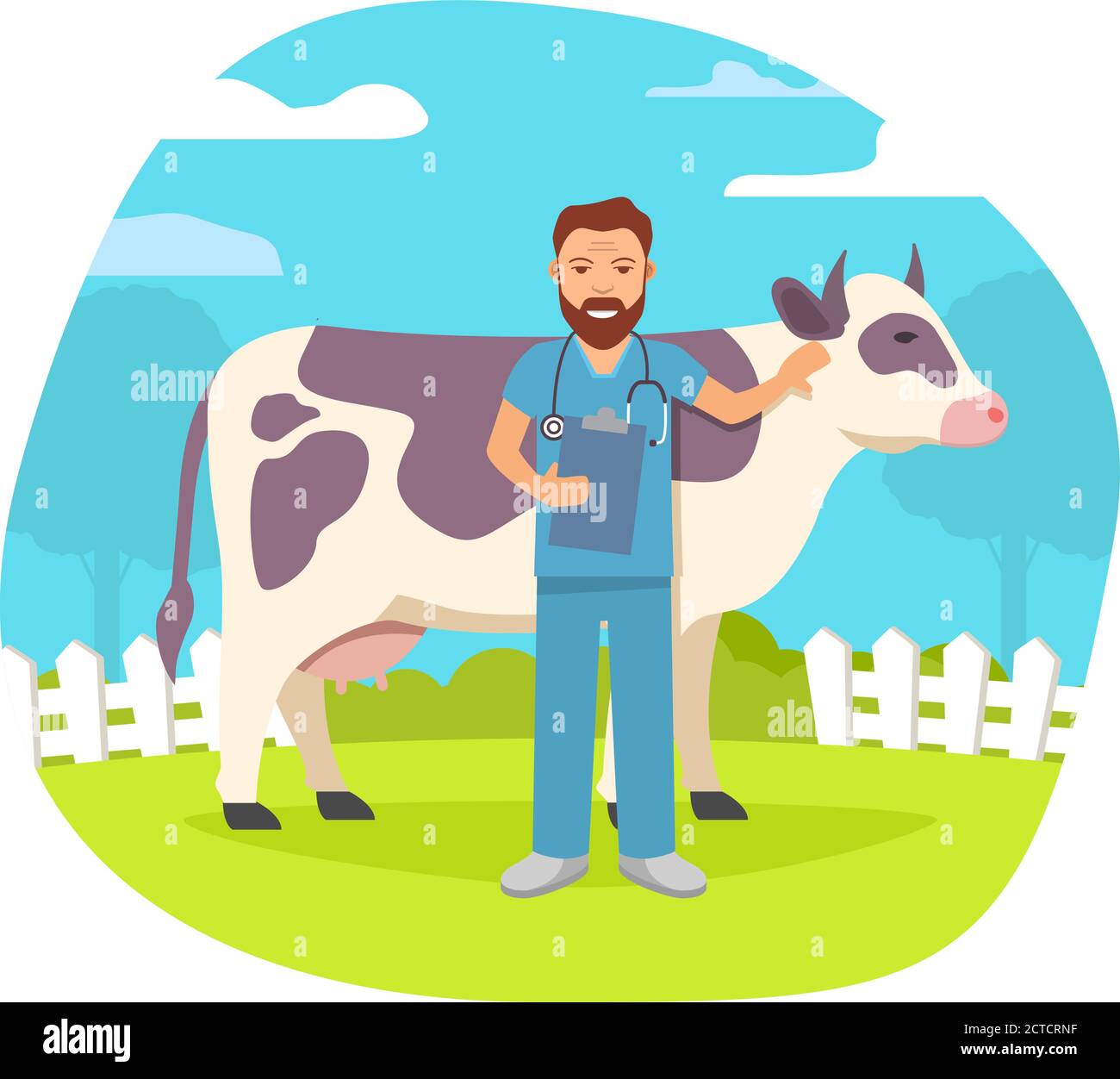 Man animal farming Cut Out Stock Images & Pictures - Alamy