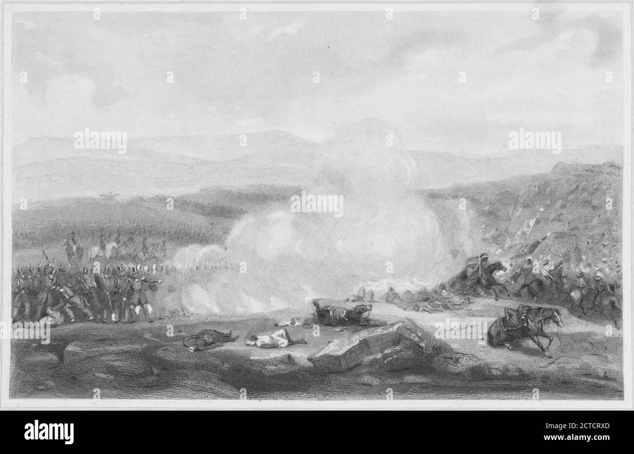 Bataille D'Isly, still image, 1846 Stock Photo - Alamy