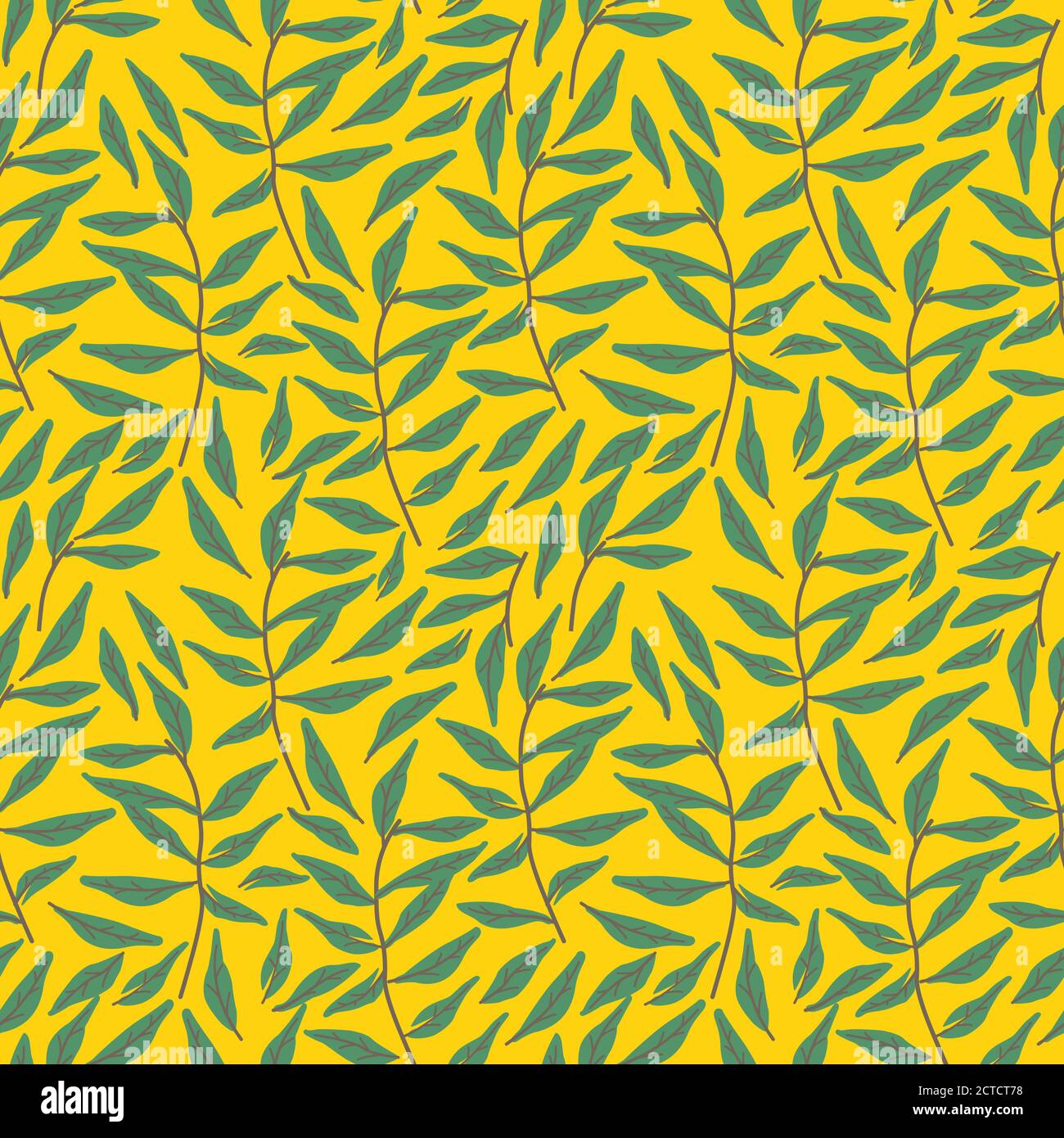 Seamless light blue leaf pattern. Vector illustration Stock Vector ...