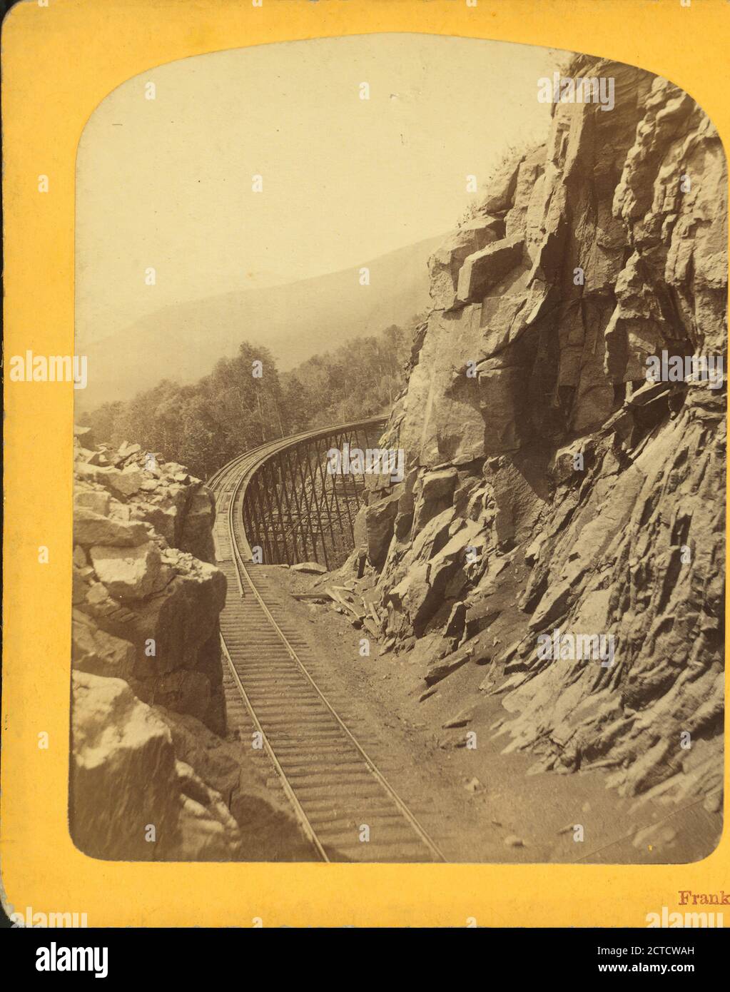 Frankenstein Trestle, P. & O.R.R., White Mts. Notch., Portland ...