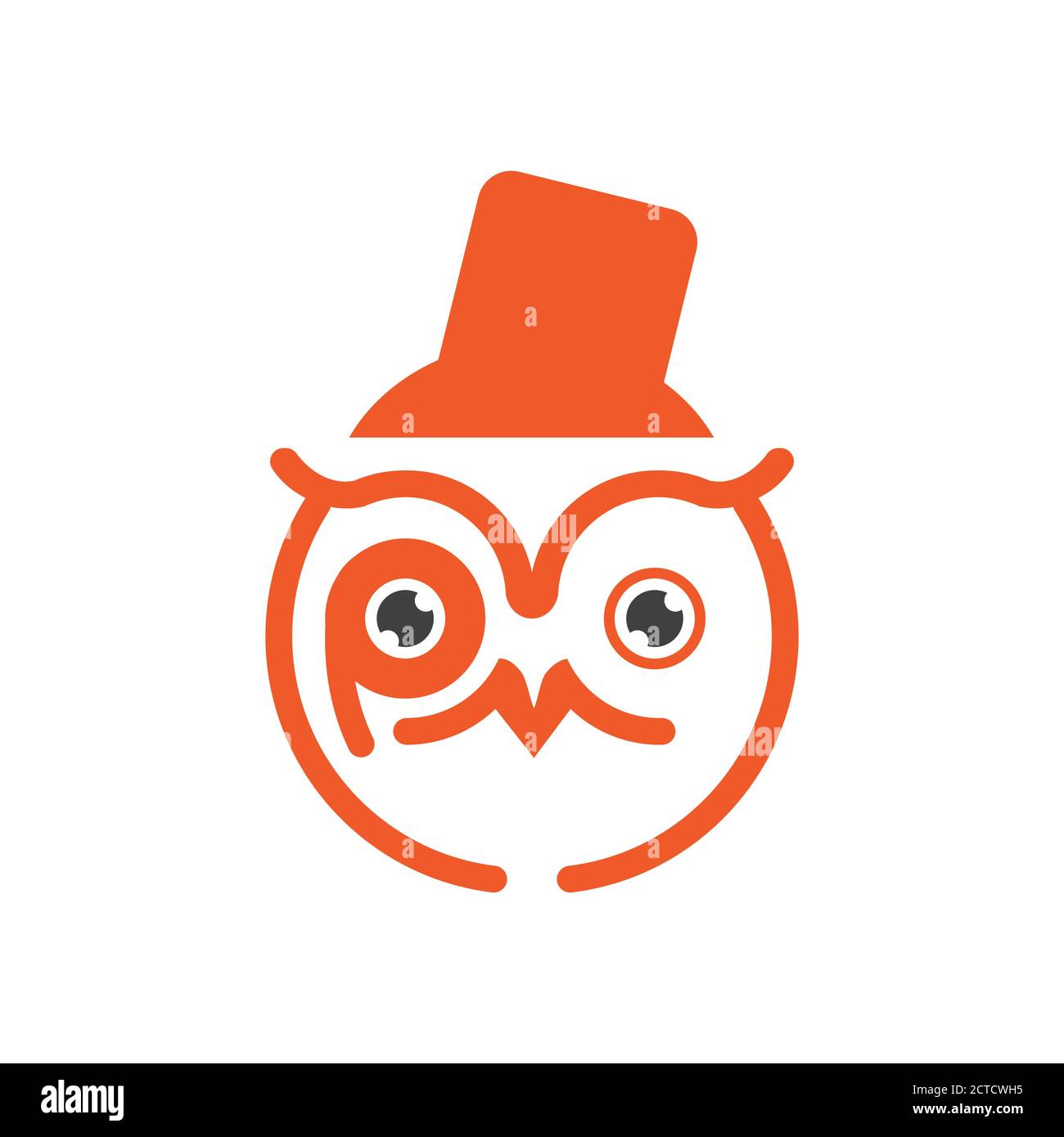 great custom head of owl logo design vector illustration symbol of ...
